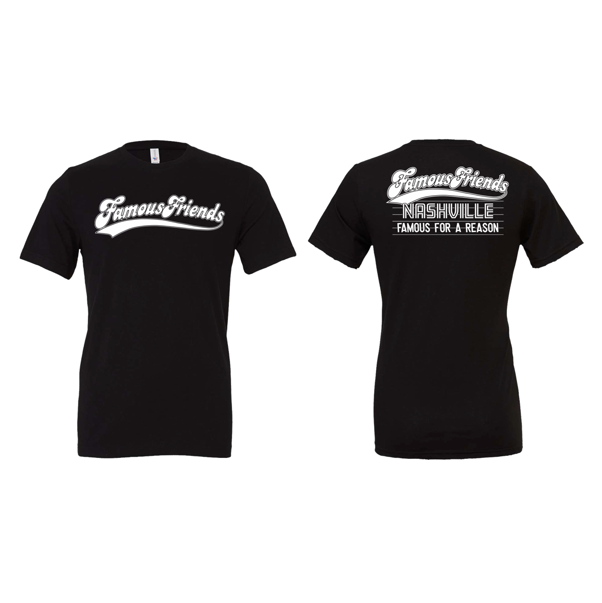 Famous Friends Black Tee – Chris Young